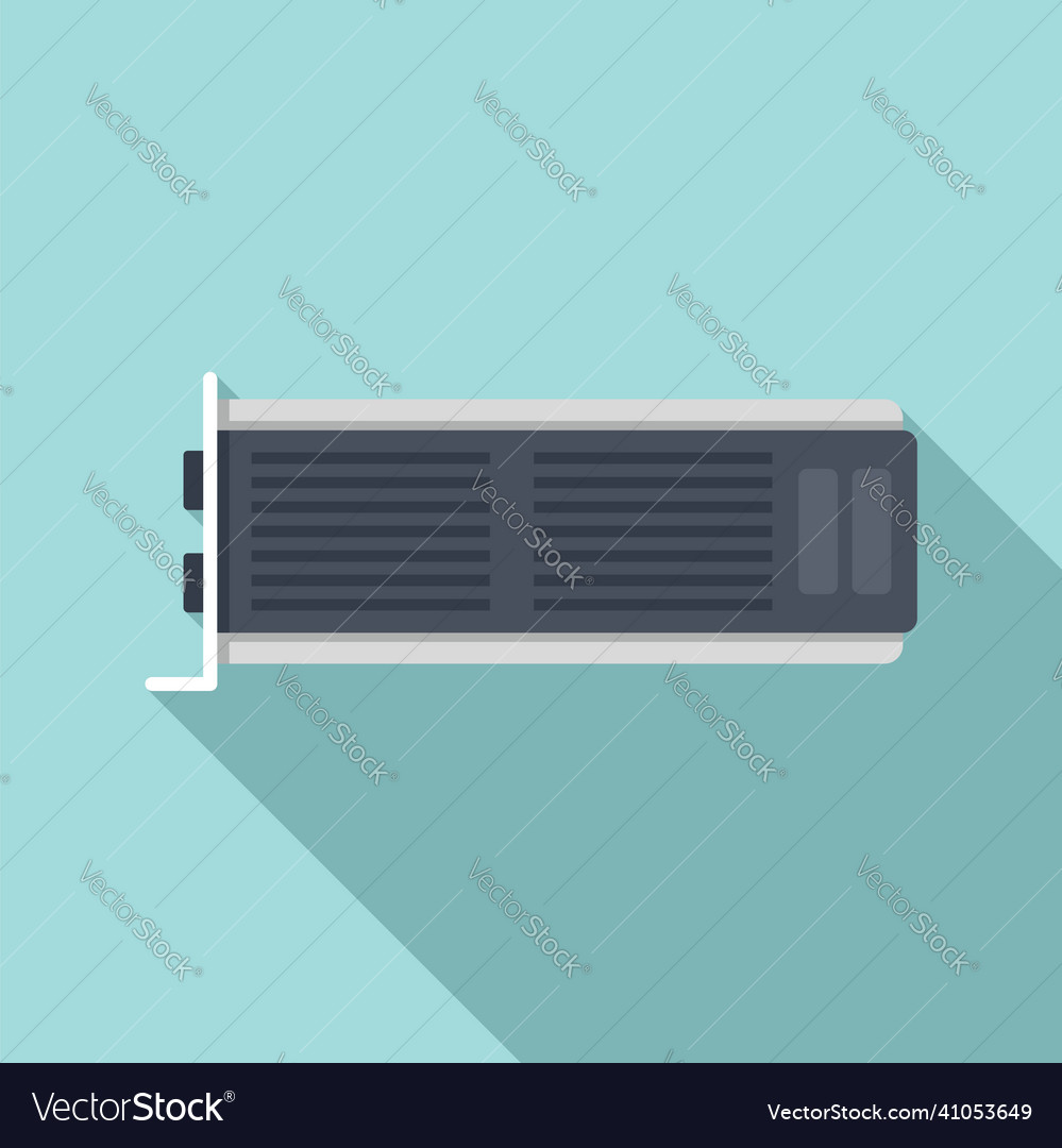 Pc video card icon flat gpu fan Royalty Free Vector Image Pc video card icon flat gpu fan Royalty Free Vector Image