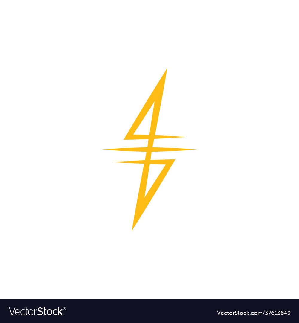 Power lightning Royalty Free Vector Image - VectorStock