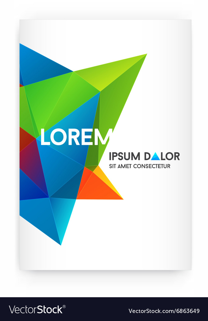 Visual identity with letter logo elements Vector Image