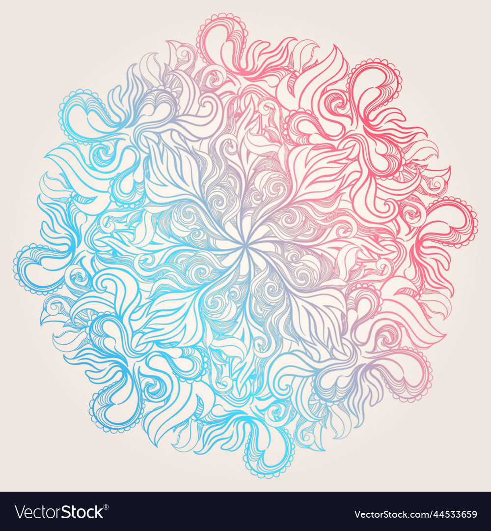 Circular color pattern Royalty Free Vector Image