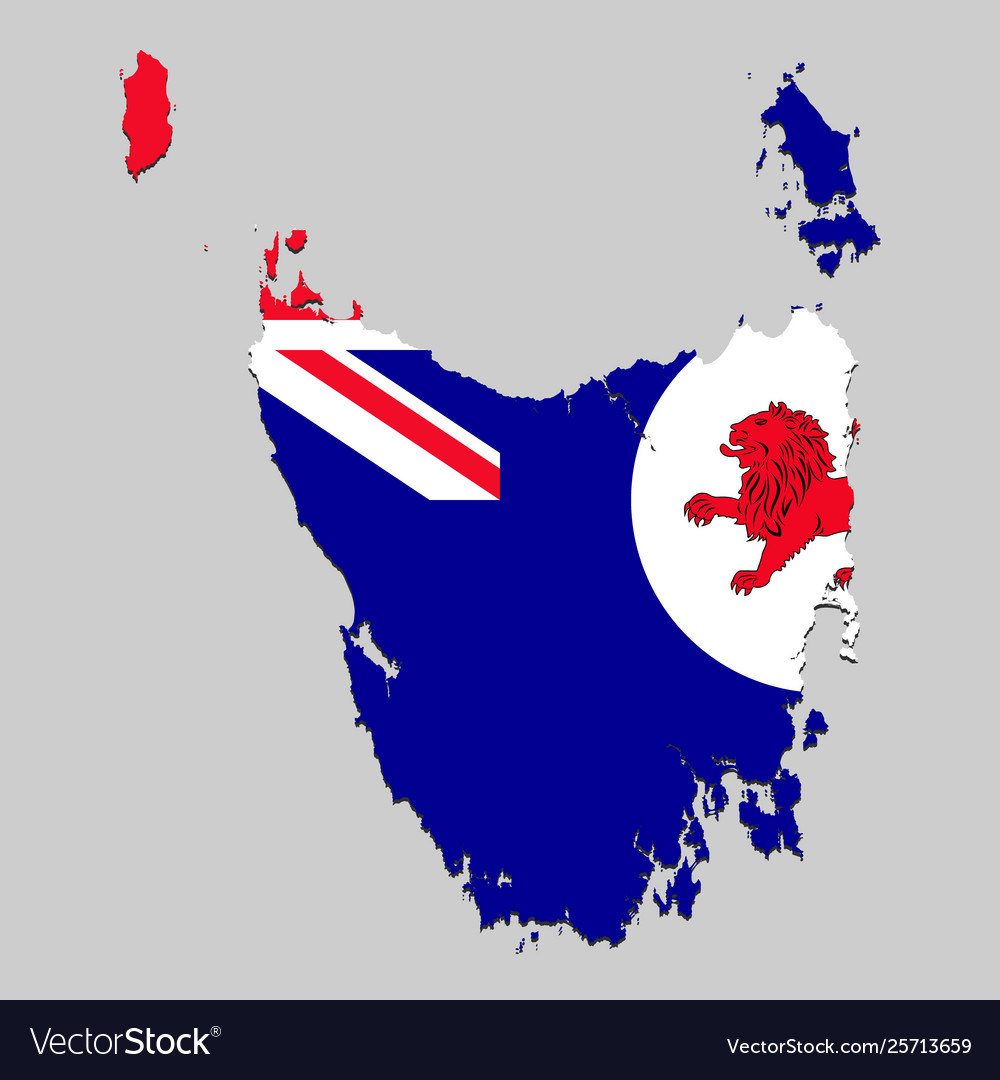 Map with flag Royalty Free Vector Image - VectorStock