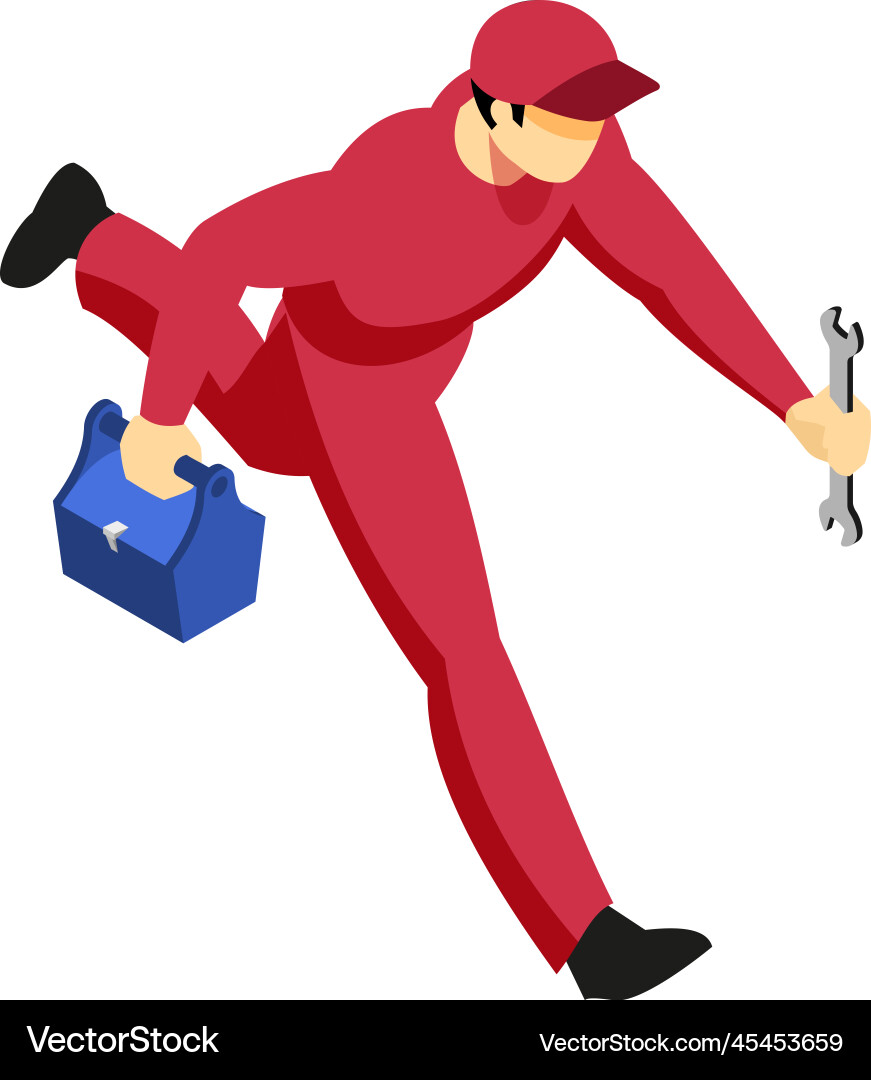 Mechanic isometric Royalty Free Vector Image - VectorStock