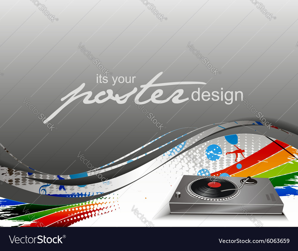 Poster design Royalty Free Vector Image - VectorStock