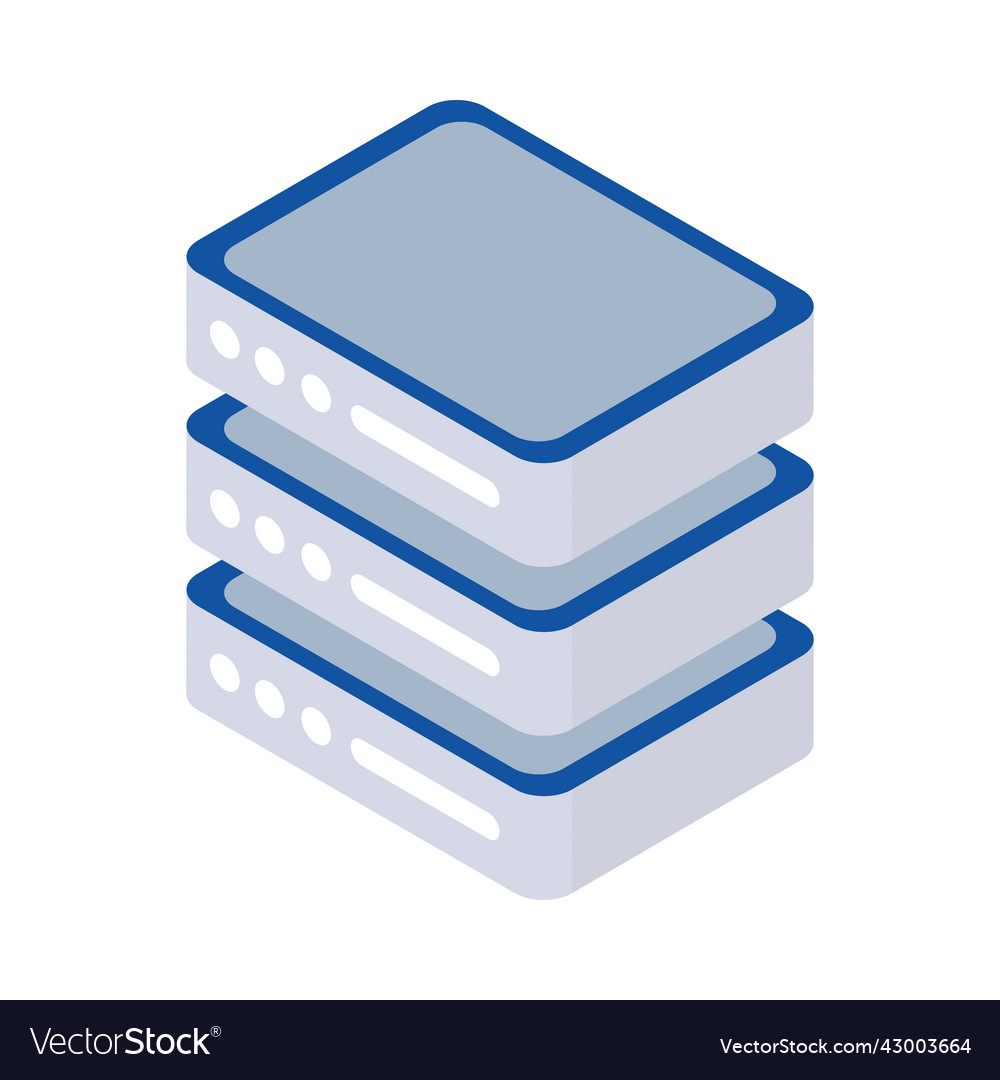 Cyber Security Database Royalty Free Vector Image