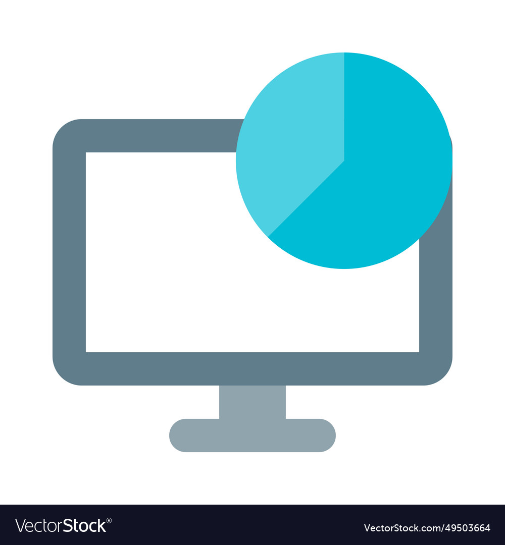 Visual Data Represented As A Circular Graph Vector Image