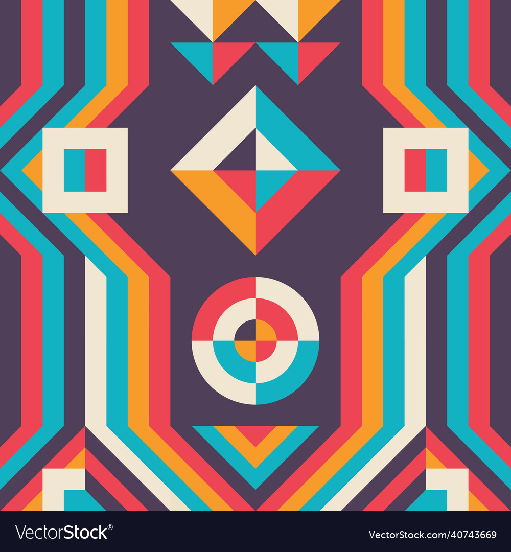 Abstract geometric concept poster design graphic Vector Image