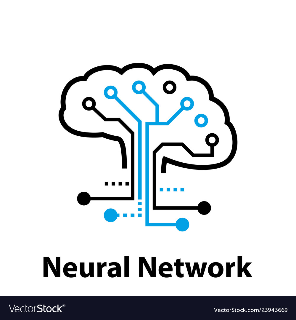 Neural network concept connected cells with links Vector Image