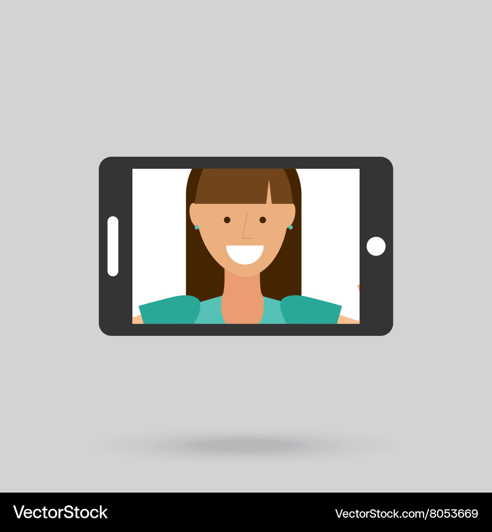 Selfie concept design Royalty Free Vector Image
