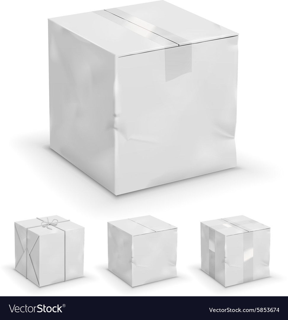 Boxes set Royalty Free Vector Image - VectorStock