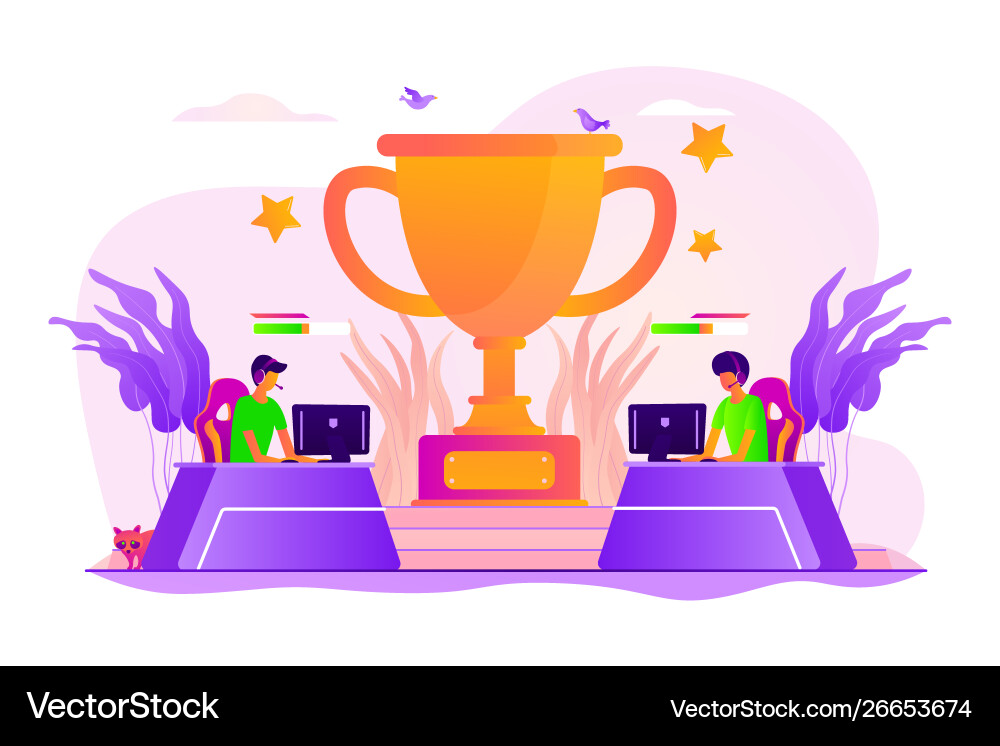 E-sport concept Royalty Free Vector Image - VectorStock