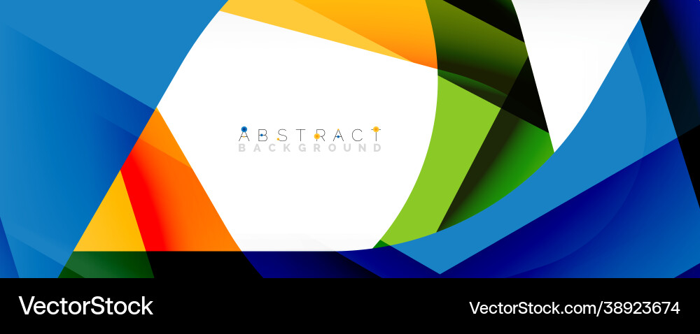 Geometric abstract background - multicolored Vector Image