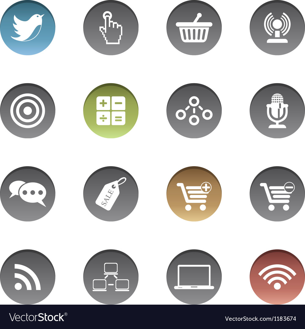 Icons Royalty Free Vector Image - VectorStock