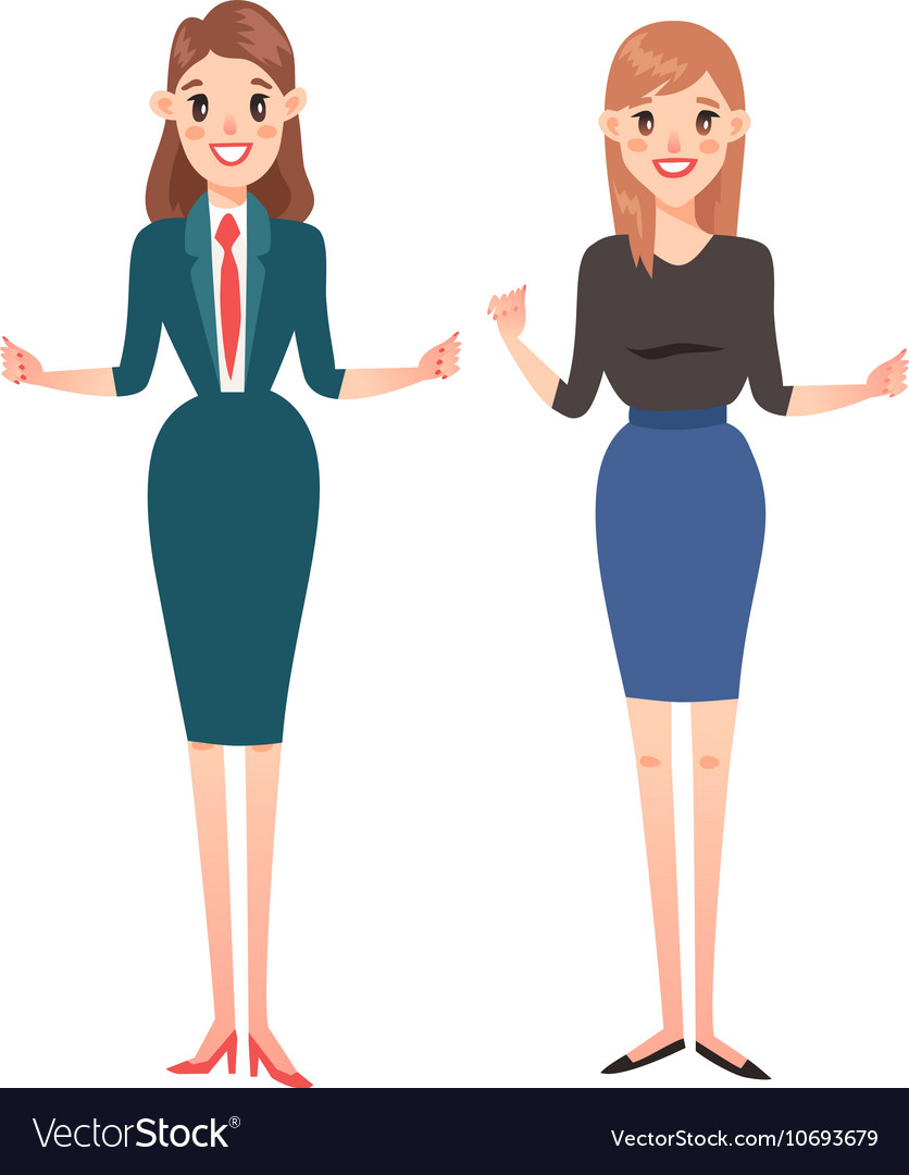 Business woman silhouette Royalty Free Vector Image