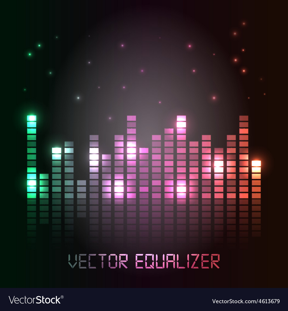 Cool equalizer background Royalty Free Vector Image