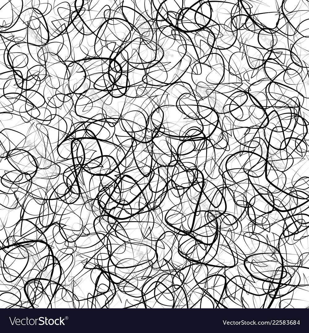 Abstract texture with random chaotic lines Vector Image