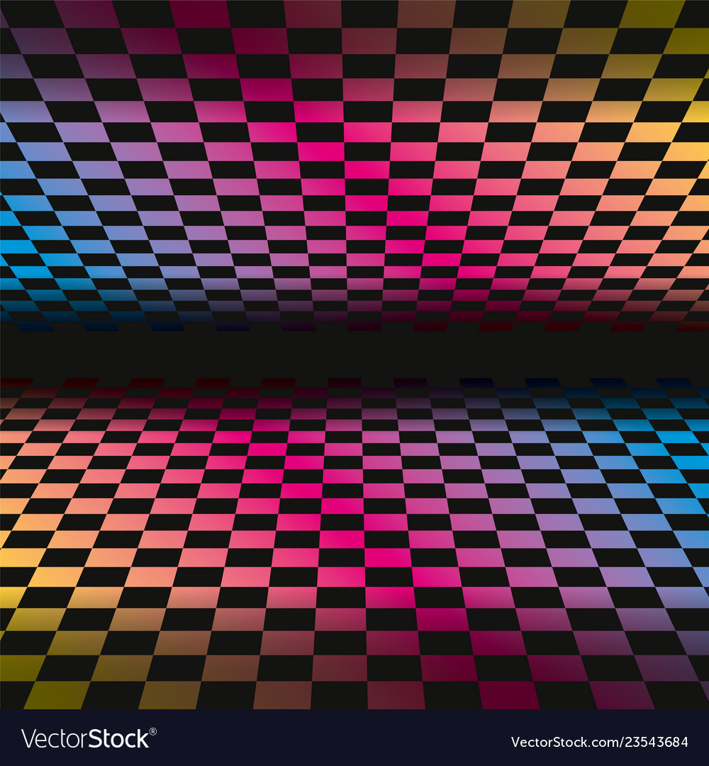 Colored grids background pattern rainbow colored Vector Image