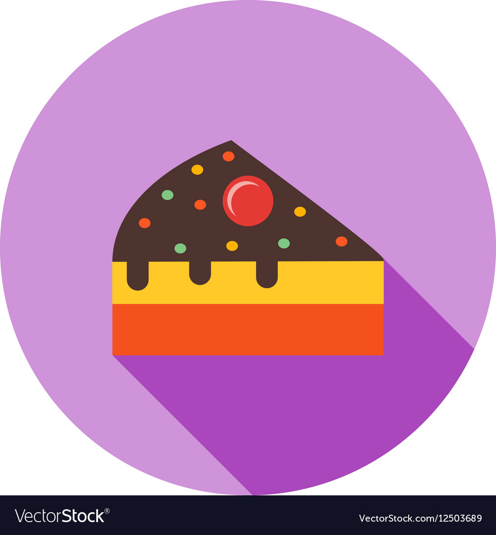 Cake Slice Royalty Free Vector Image - VectorStock