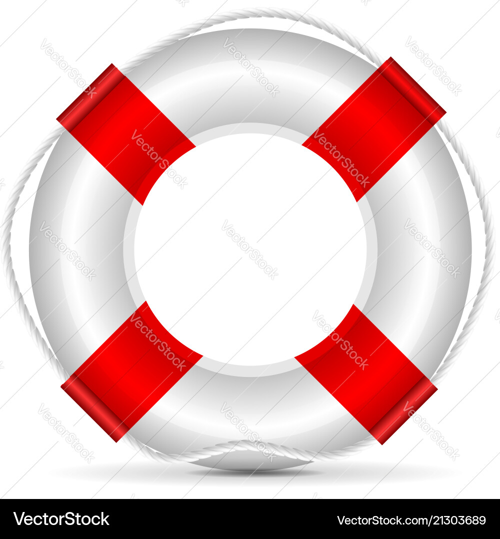 Life buoy Royalty Free Vector Image - VectorStock