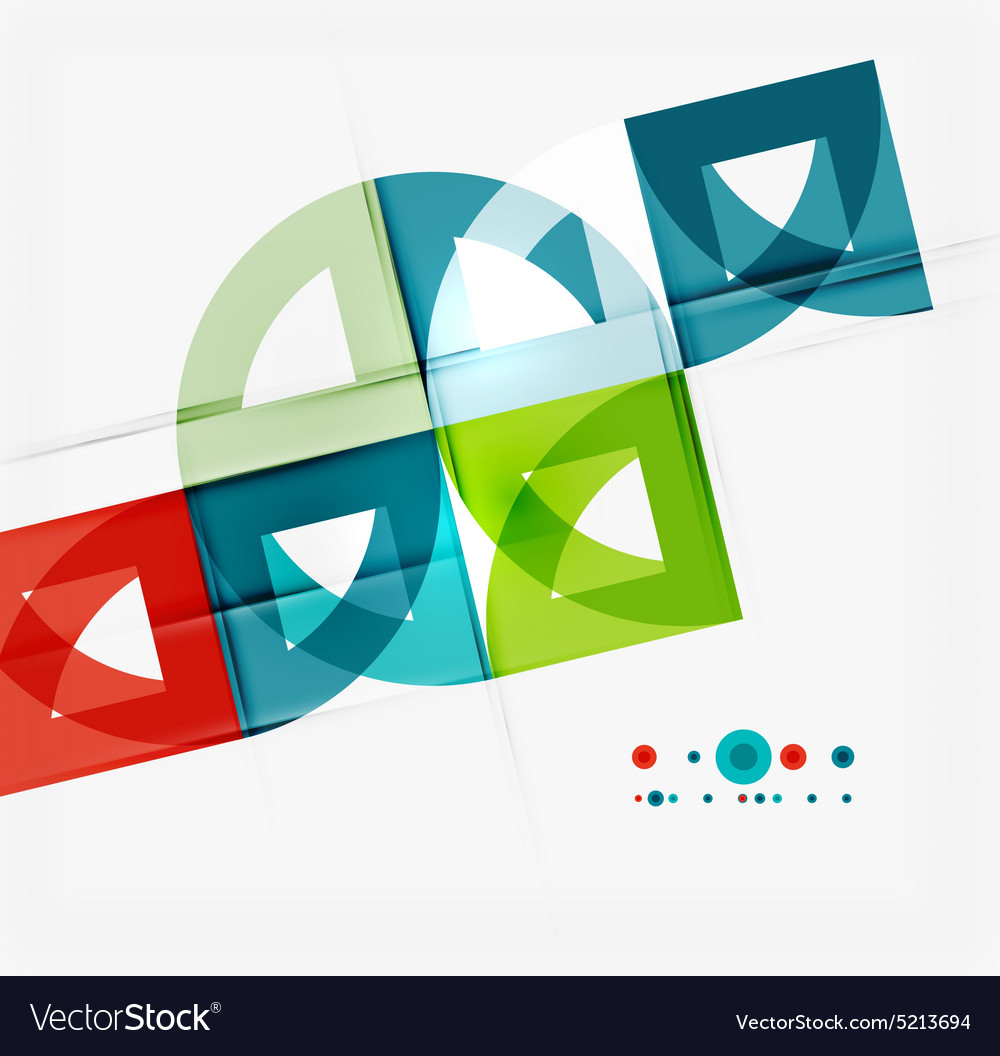 Semicircle triangle pattern Royalty Free Vector Image