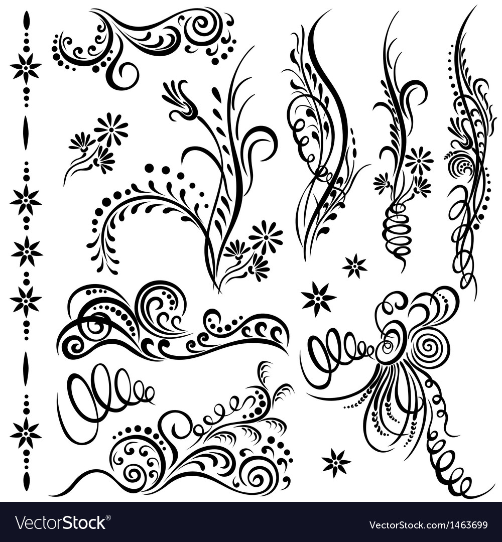 Design elements Royalty Free Vector Image - VectorStock