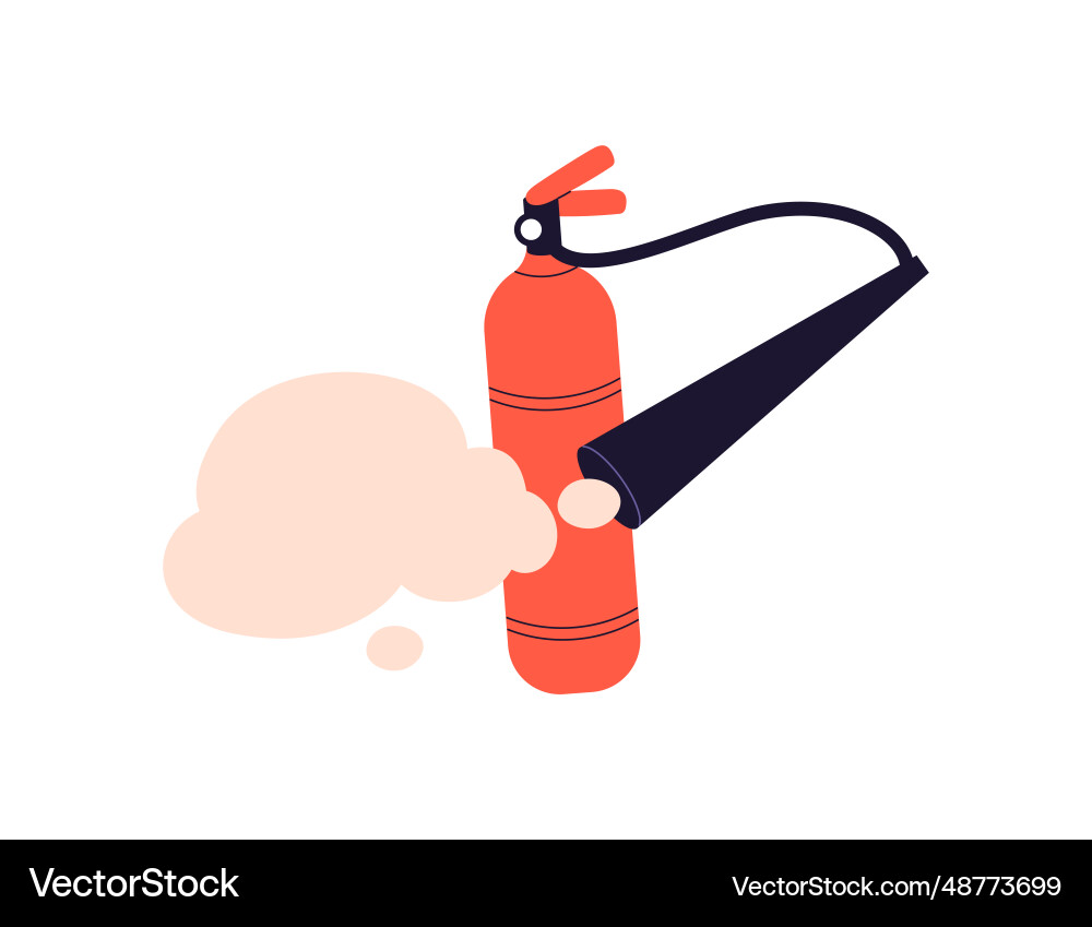 Fire extinguisher emergency equipment Royalty Free Vector