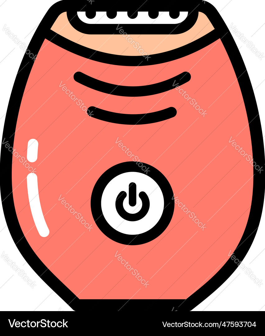Shaving razor flat color icon Royalty Free Vector Image