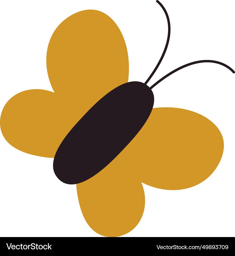 Butterfly insect icon Royalty Free Vector Image