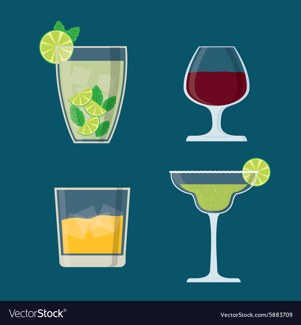 Drinks digital design Royalty Free Vector Image