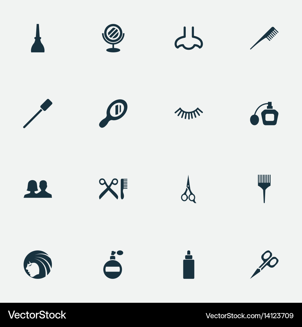 Set of simple spa icons Royalty Free Vector Image