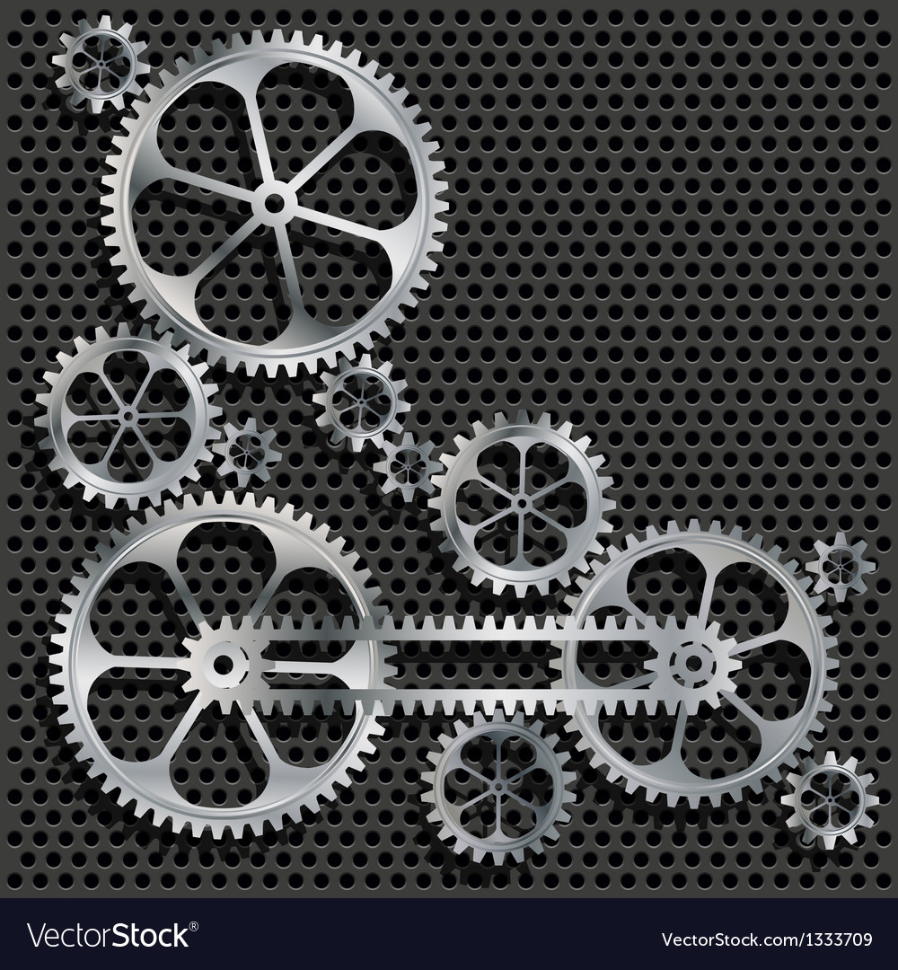 Technical background abstract gear Royalty Free Vector Image
