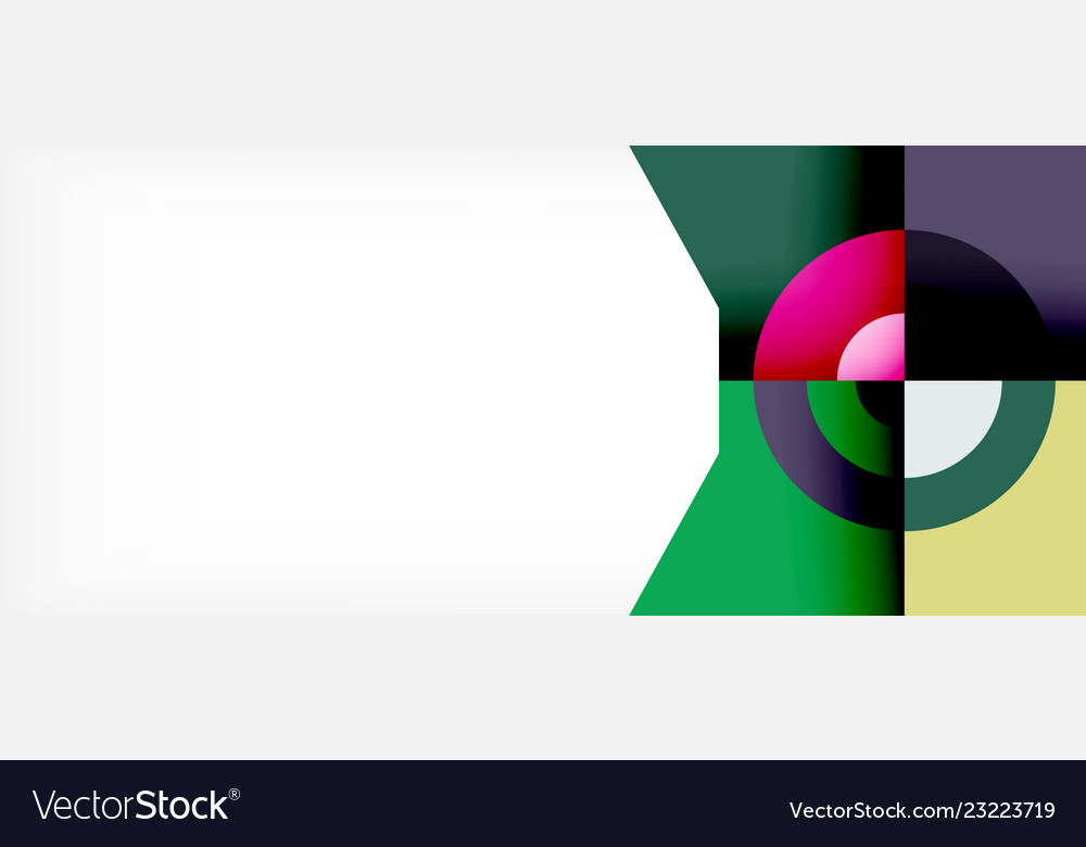 Abstract round elements composition background Vector Image