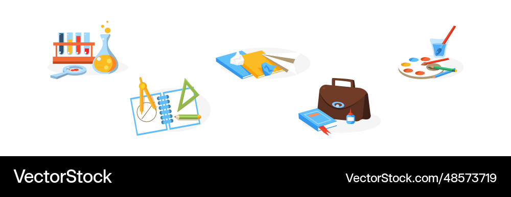 Educational and school subject supply element Vector Image