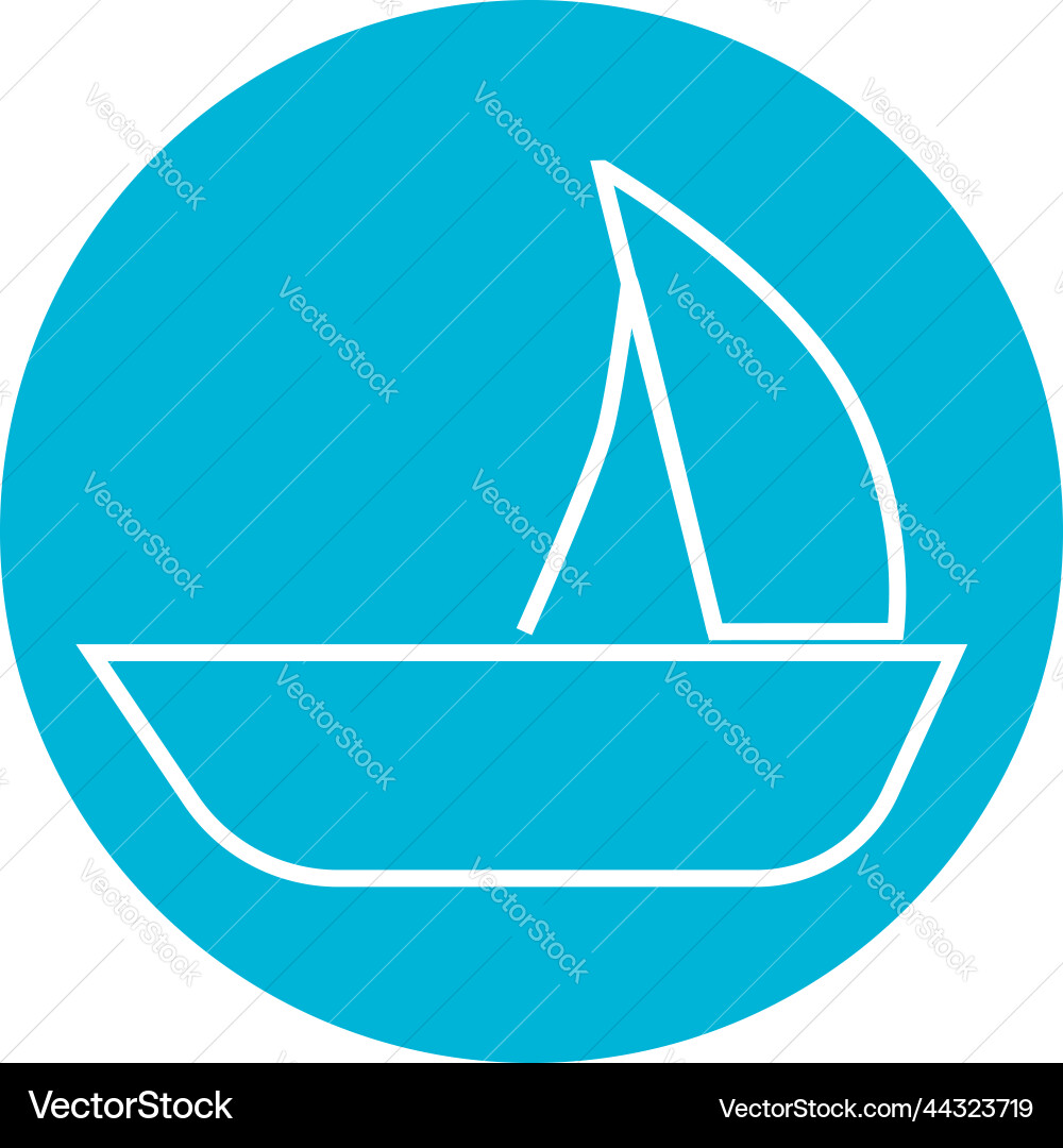 River ship on a white background Royalty Free Vector Image