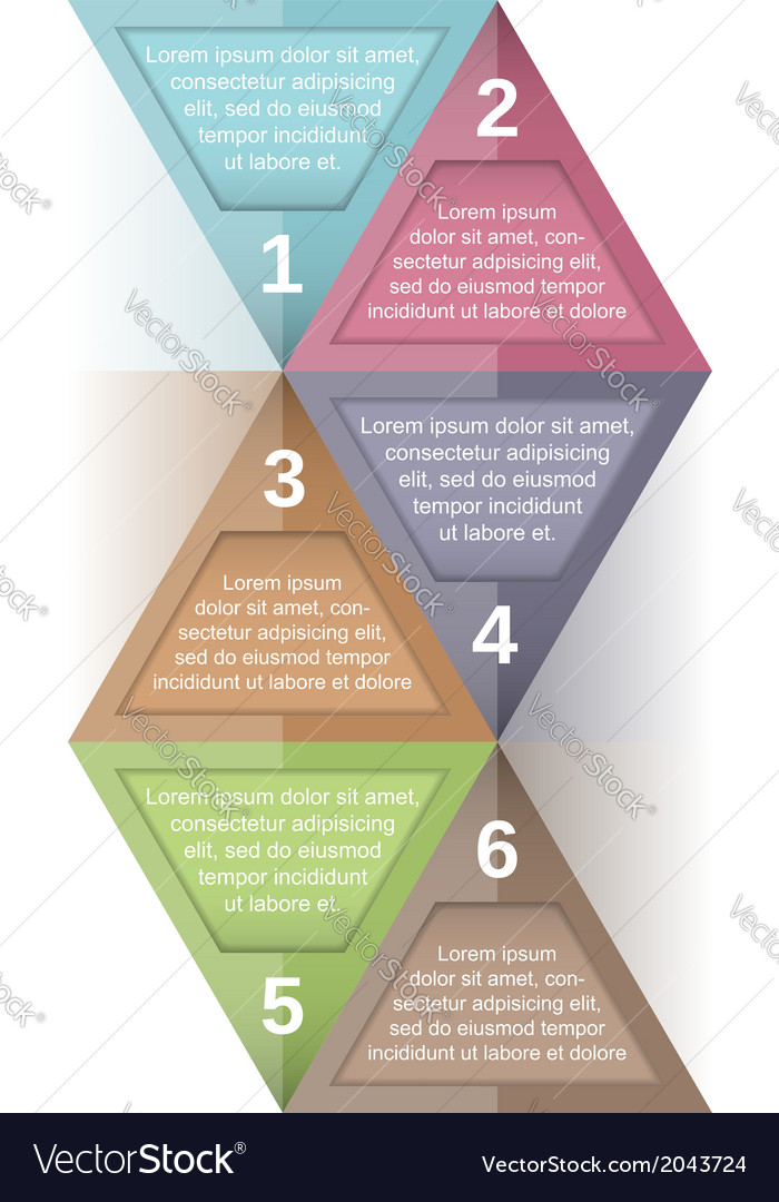 Design template with four elements Royalty Free Vector Image