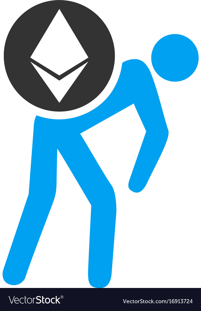Ethereum courier person flat icon Royalty Free Vector Image Ethereum courier person flat icon Royalty Free Vector Image