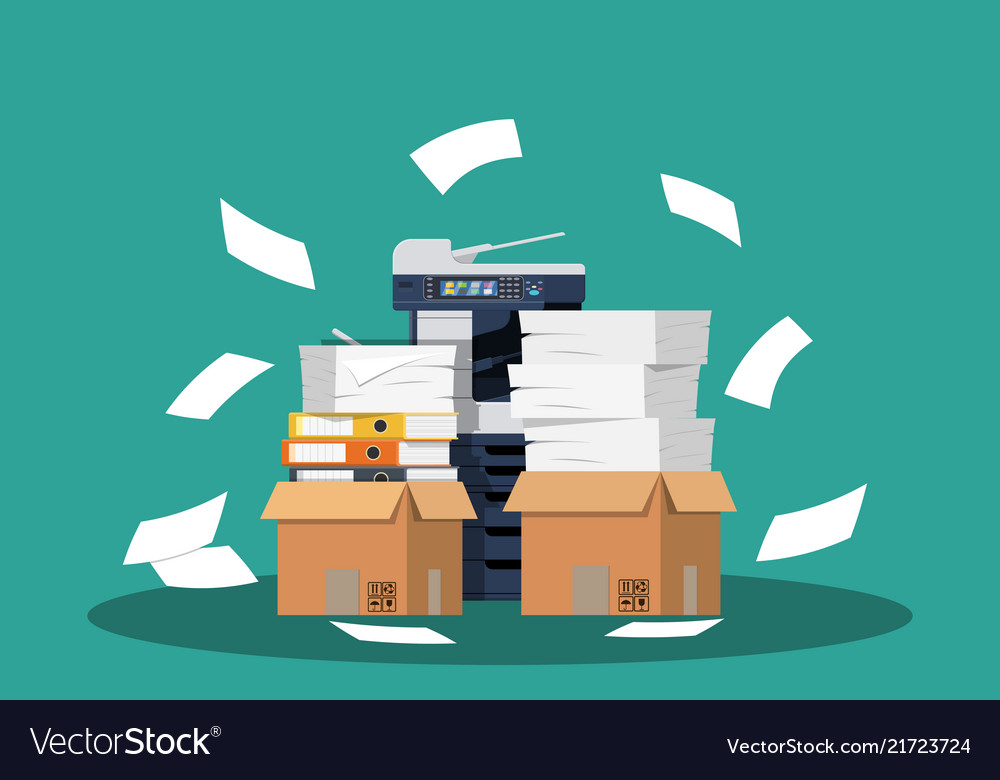 Office multifunction machine Royalty Free Vector Image
