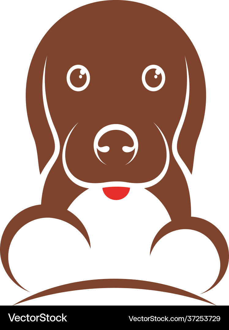 Dog cloud logo design creative Royalty Free Vector Image