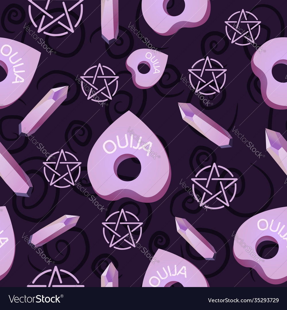 Seamless pattern with occult elements Royalty Free Vector