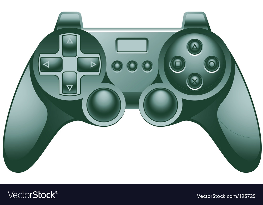 Video game controller pad Royalty Free Vector Image