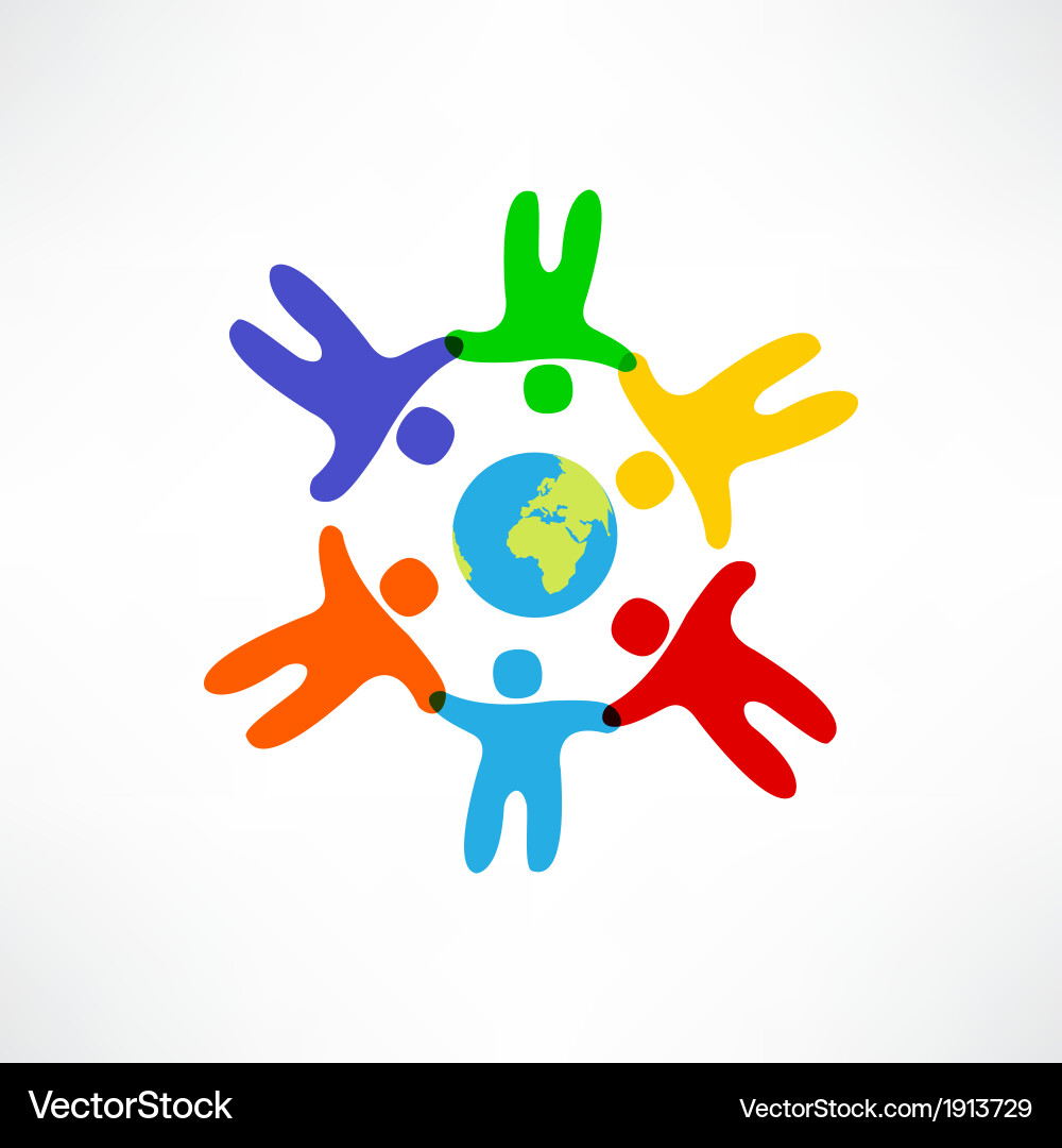 World friendship icon Royalty Free Vector Image