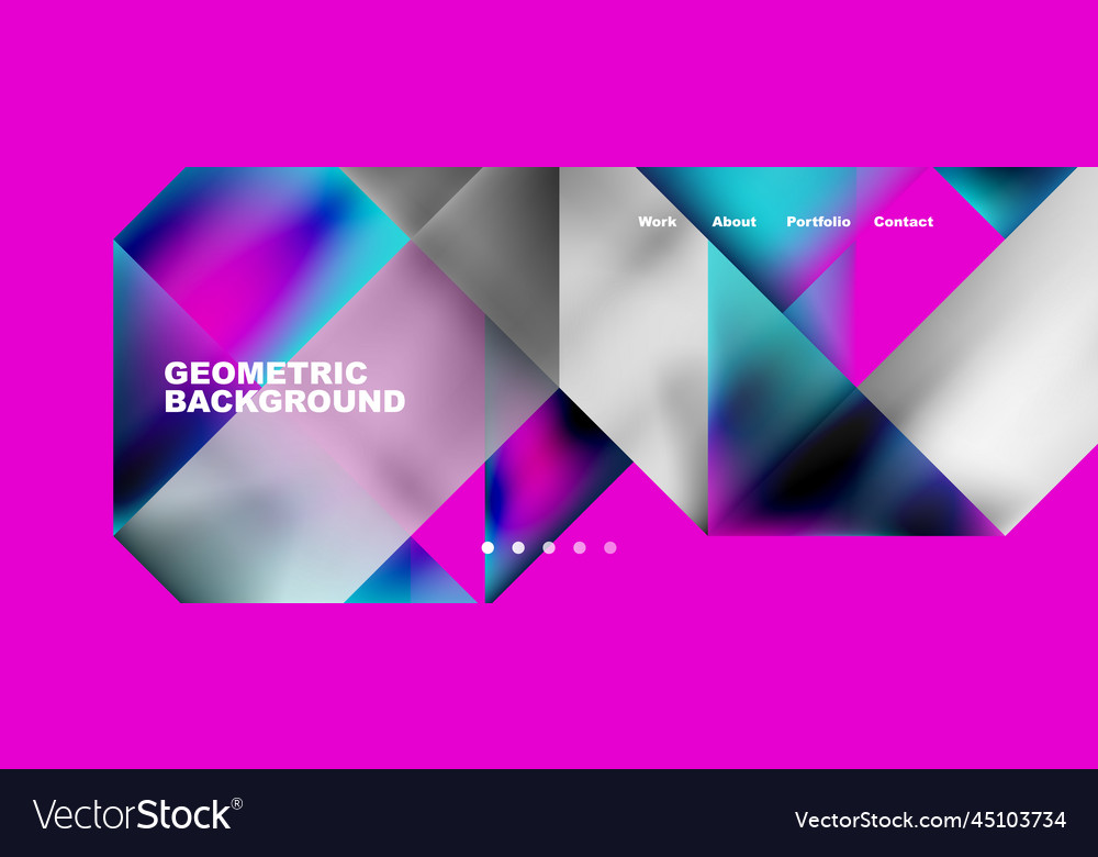 Dynamic lines triangles rectangles geometric Vector Image