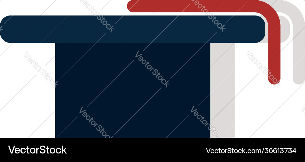 University hat on white background Royalty Free Vector Image