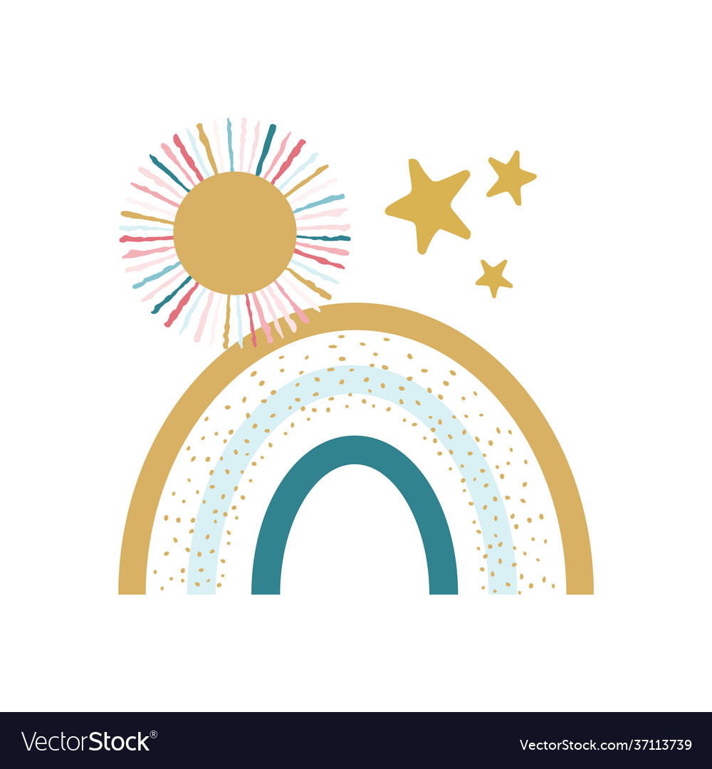 Rainbows And Sunshine Clipart Image