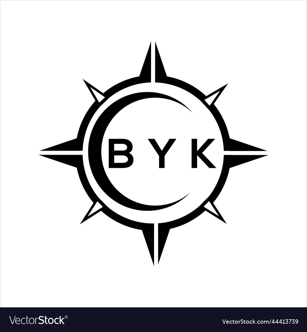 Byk abstract technology circle setting logo Vector Image Byk abstract technology circle setting logo Vector Image