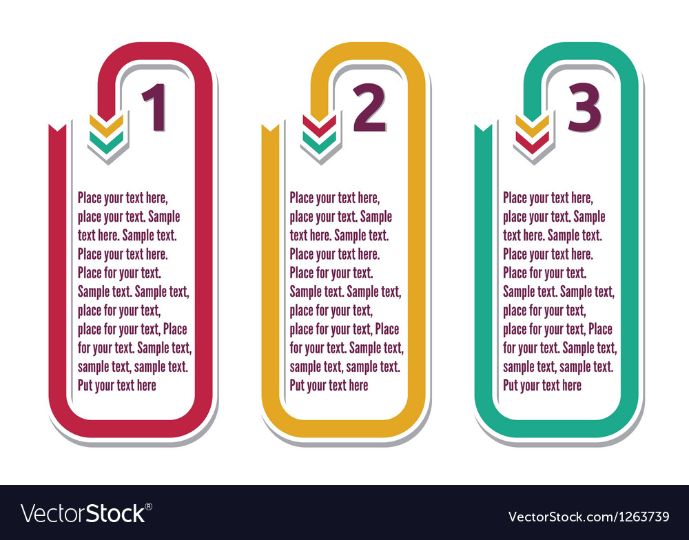 Label progress background Royalty Free Vector Image