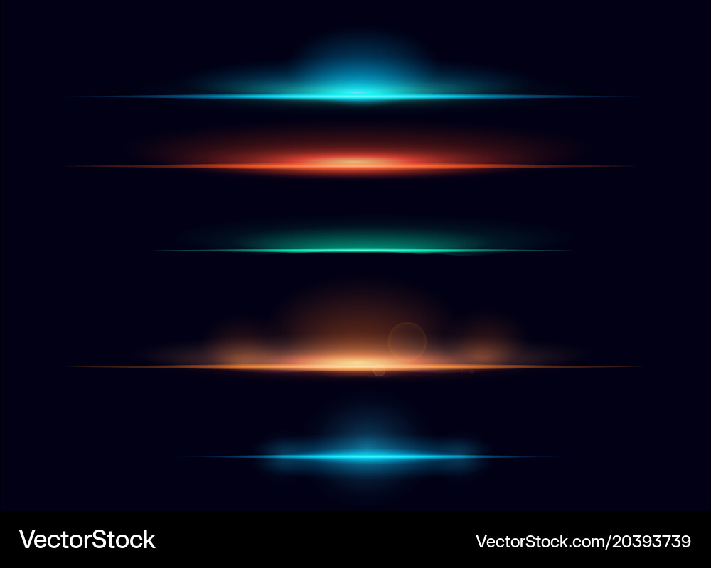 Set of colorful realistic Royalty Free Vector Image