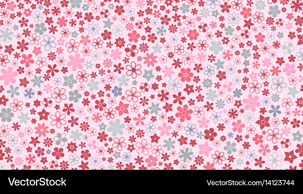 Background of small flowers Royalty Free Vector Image