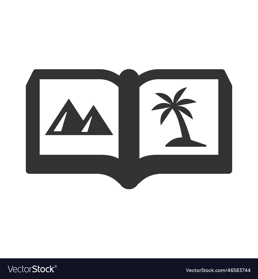 Travel guide icon Royalty Free Vector Image - VectorStock