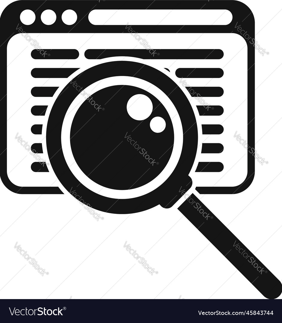 Web technical document icon simple Royalty Free Vector Image