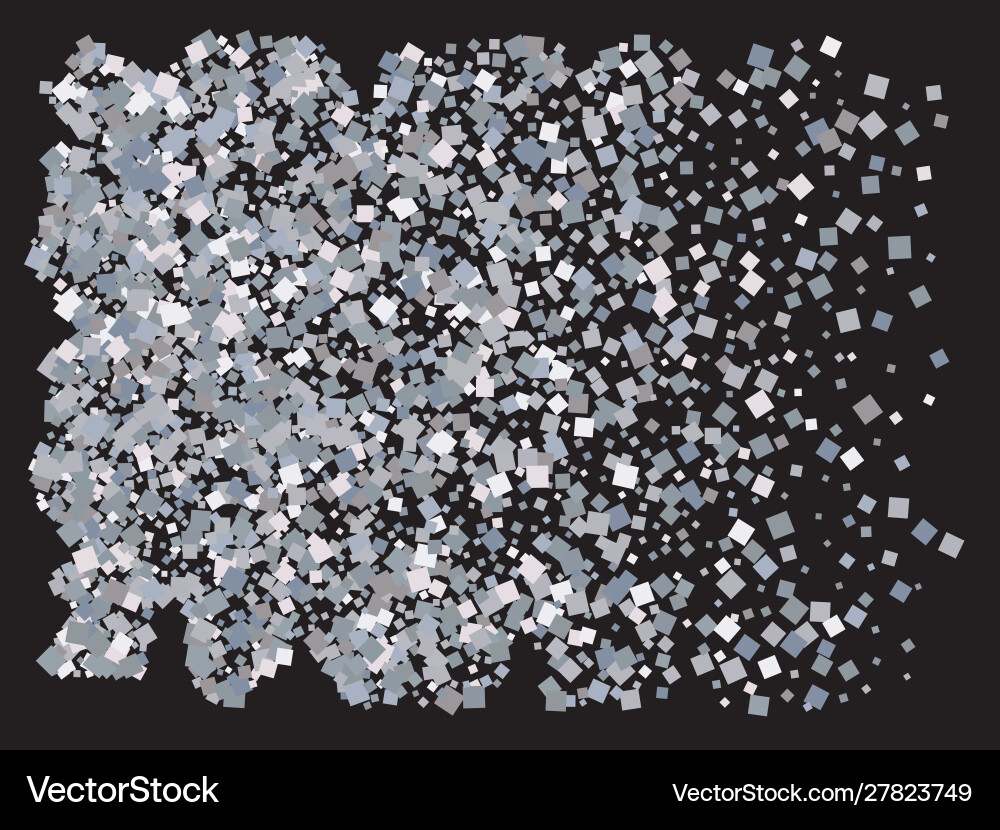 Abstract silver squares for holidays Royalty Free Vector